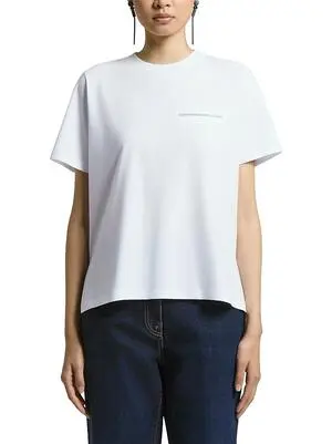 Peserico Stretch Cotton Jersey Crewneck Tee - Flash White