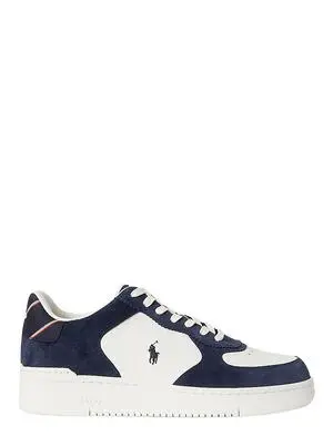 Polo Ralph Lauren Masters Court Leather Brogue Sneakers - Navy