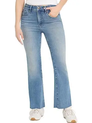 Good American Soft Tech High Rise Straight Jeans - Indigo