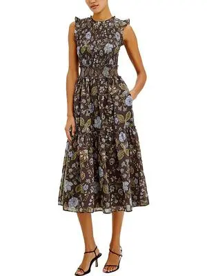 Rails Vivier Smocked Midi Dress - Willow