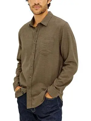 Rails Wyatt Woven Cotton Pocket Shirt - Espresso