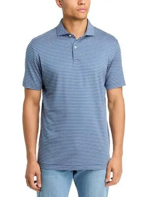 Peter Millar Crown Crafted Tailored Fit Keynote Performance Jersey Polo Cadet