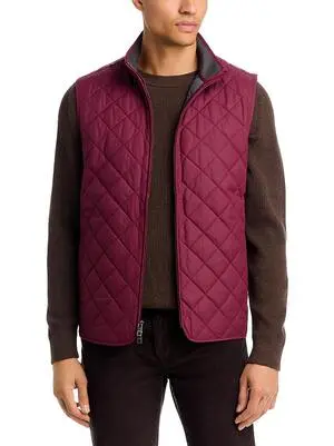 Peter Millar Essex Quilted Vest - Bordeaux