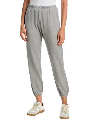 The Great. The Stadium Cotton Blend Ankle Sweatpants - Varsity Grey