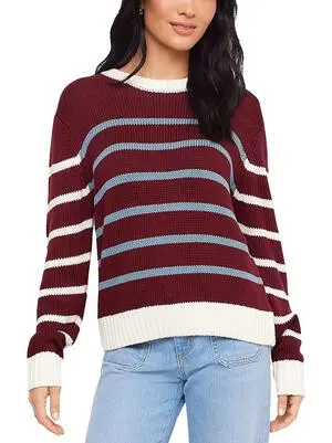 Karen Kane Striped Crewneck Sweater - Multi