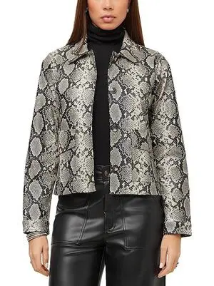 Fifteen Twenty Victoria Faux Leather Jacket - Print