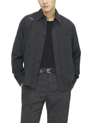 Alexander McQueen Harness Pocket Overshirt - Charcoal