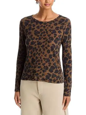 Velvet By Graham & Spencer Galenna Cotton Long Sleeve Tee - Multi