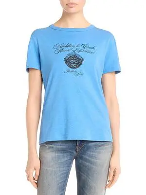 Acne Studios Fitted Logo Tee - Blue