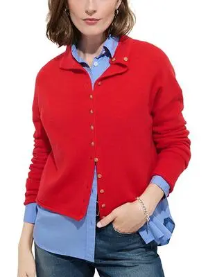 ALEX MILL Alex Mill Cashmere Funnel Neck Cardigan