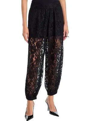 WAYF Rebecca Lace Pants - Black