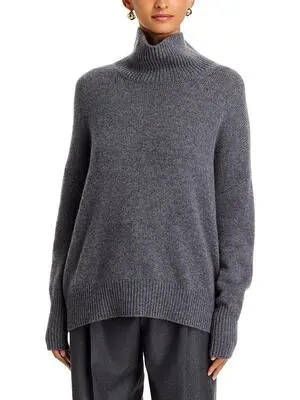 LISA YANG Heidi Cashmere Turtleneck Sweater - Graphite