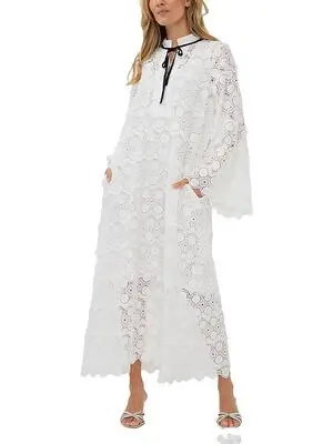 MARIELLE STOKKELAAR Coco Lace Maxi Dress - White/black