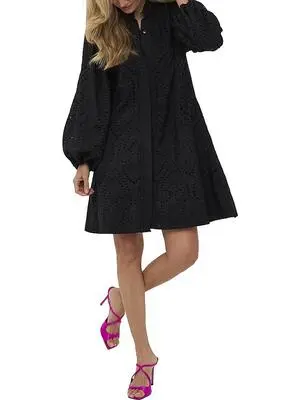 MARIELLE STOKKELAAR Lace Cotton Dress - Black