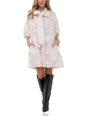 MARIELLE STOKKELAAR Gigi Bow-tied Floral Dress - White
