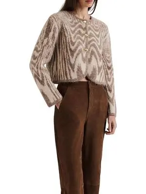 MALINA Aislinn Alpaca Blend Cardigan - Moire