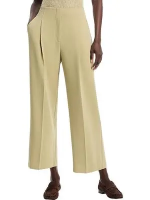 Hugo Boss Wide Leg Tailored Pants - Sponge