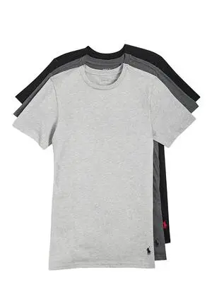 Polo Ralph Lauren Cotton Undershirt, Pack Of 3 - Ash