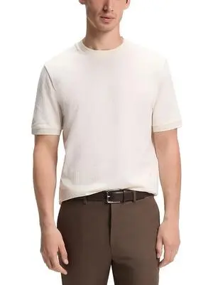 BOSS L-tesar Cotton Blend Crewneck T-shirt