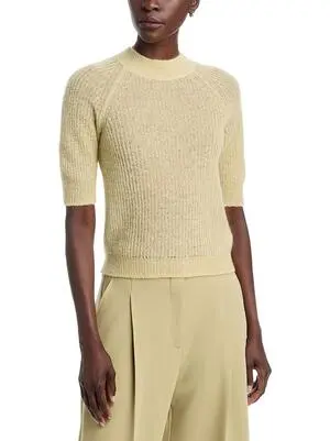 Hugo Boss Fewe Half Sleeve Knit Top - Sponge