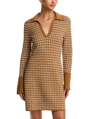 Veronica Beard Celena Knit Mini Dress - Acorn Multi