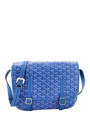 Goyard Mm Belvedere Messenger Bag Coated Canvas - Blue