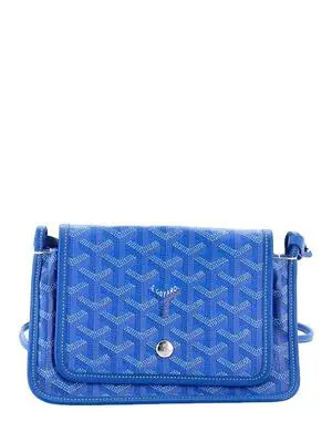 Goyard Plumet Clutch Wallet Coated Canvas Blue