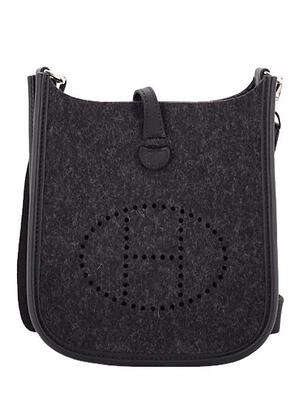 Hermès Tpm Evelyne Bag Gen Iii Felt - Black
