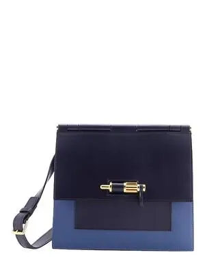 Hermès 24 Sacabar Shoulder Bag Epsom And Swift Blue
