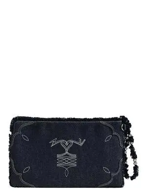 Zadig&Voltaire Angel Western Denim Pochette - Silent
