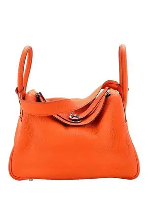 Hermès 30 Lindy Bag Clemence - Orange