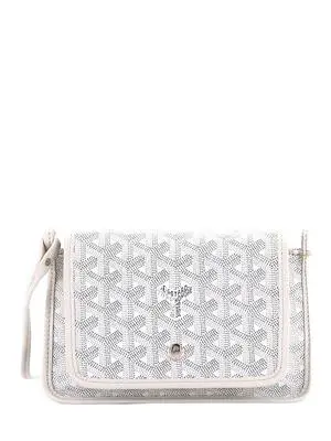 Goyard Plumet Clutch Wallet Coated Canvas White