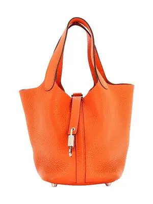 Hermès Pm Picotin Lock Bag Clemence - Orange