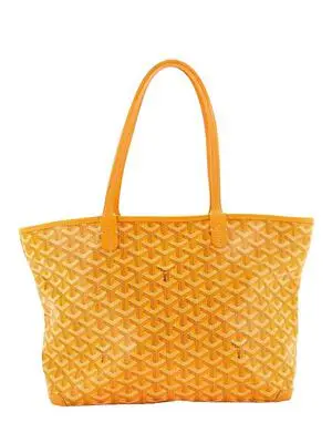 Goyard Pm Artois Tote Coated Canvas Yellow