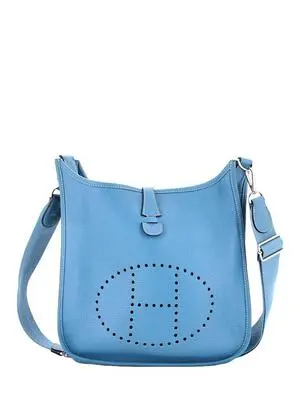 Hermès Pm Evelyne Bag Gen Iii Clemence - Blue