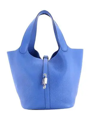 Hermès Mm Picotin Lock Bag Maurice - Blue