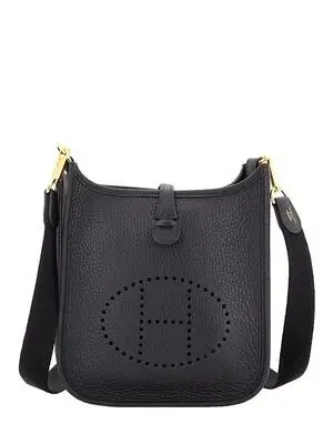 Hermès Tpm Evelyne Bag Gen Iii Clemence - Black