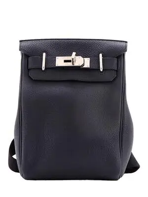 Hermès Pm Hac A Dos Backpack Togo - Black