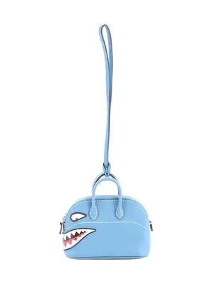Hermès Bolide Shark Bag Charm Leather - Blue