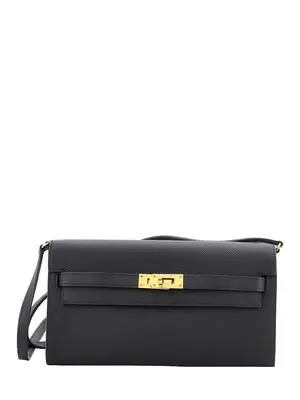 Hermès Kelly To Go Wallet Epsom - Black