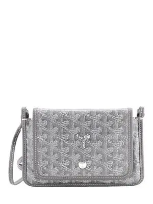 Goyard Plumet Clutch Wallet Coated Canvas Gray