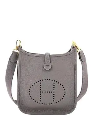 Hermès Tpm Evelyne Bag Gen Iii Clemence Gray