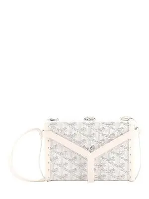 Goyard Minaudiere Bag Coated Canvas - White