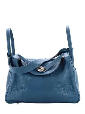 Hermès 30 Lindy Bag Clemence - Blue