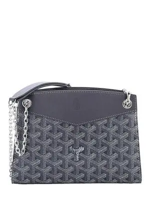 Goyard Structured Rouette Chain Shoulder Bag Coated Canvas - Gray