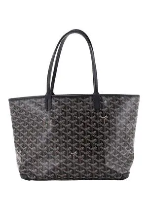 Goyard Pm Artois Tote Coated Canvas - Black