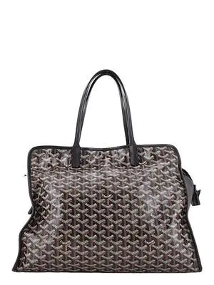 Goyard Pm Hardy Pet Carrier Coated Canvas - Black
