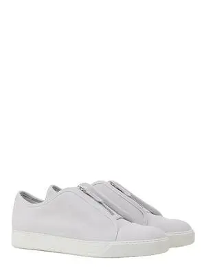 LANVIN Lanvin Suede Zip Sneakers White/white