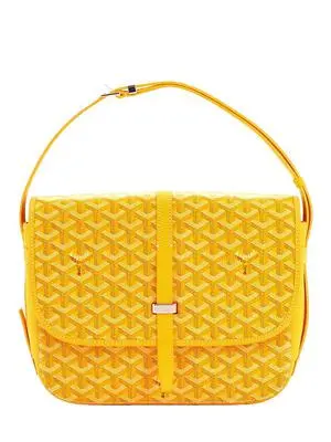 Goyard Mm Belvedere Ii Messenger Bag Coated Canvas - Yellow