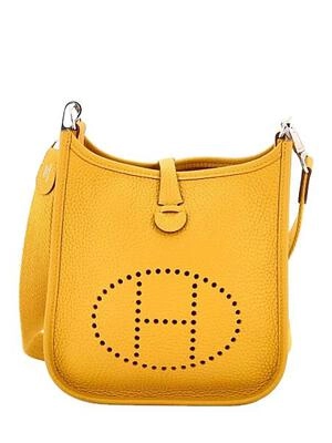 Hermès Tpm Evelyne Bag Gen Iii Clemence - Yellow